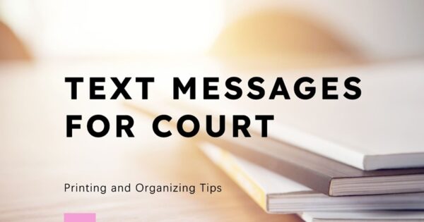 How to Print Text Messages for Court? - JADigital