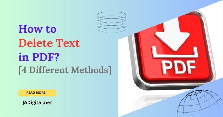 How to Delete Text in PDF? [4 Different Methods]